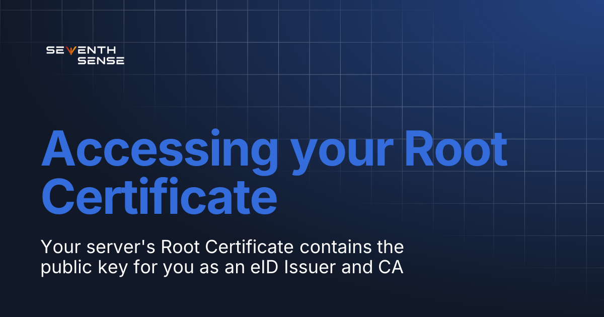 Accessing your Root Certificate | SenseCrypt v3.1.1